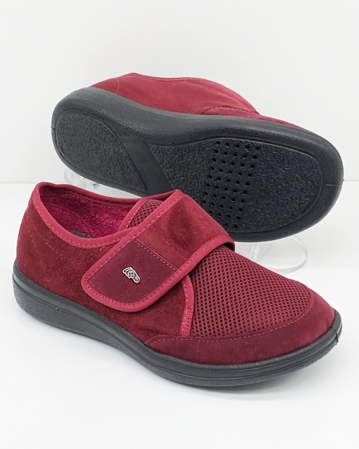 Szerokie półbuty damskie Dr Orto 087D004 bordowy, tęgość H-J-K ...